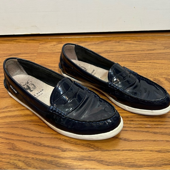 Cole Haan | Shoes | Cole Haan Pinch Lte Women Moc Toe Patent Leather ...